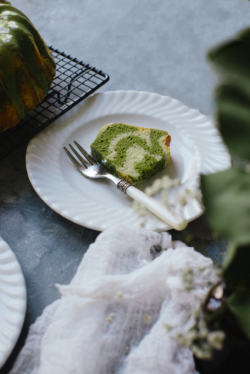 Vanilla Matcha Marble Cake | In the mood for food
